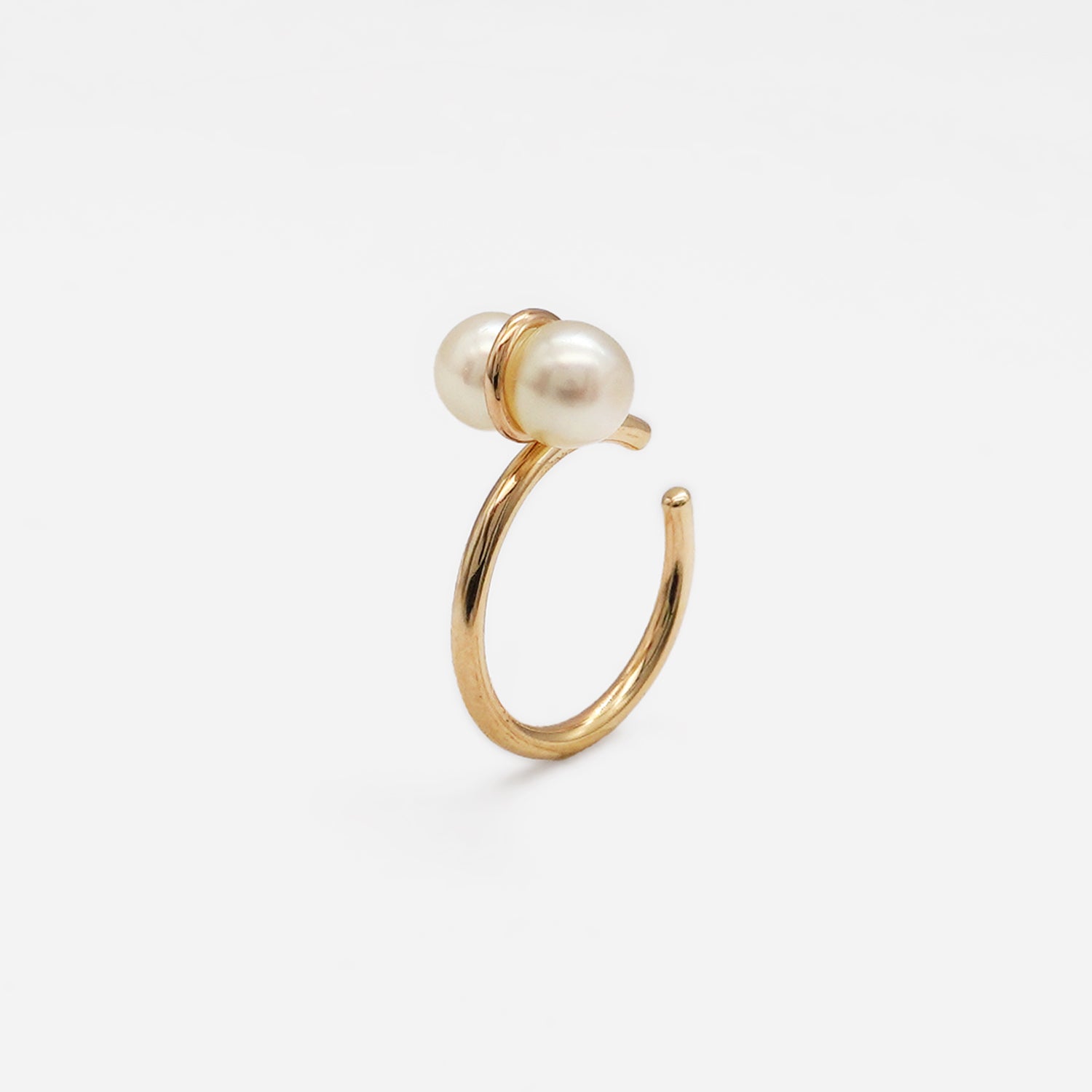 TWIN EAR CUFF_januka pearl jewelry
